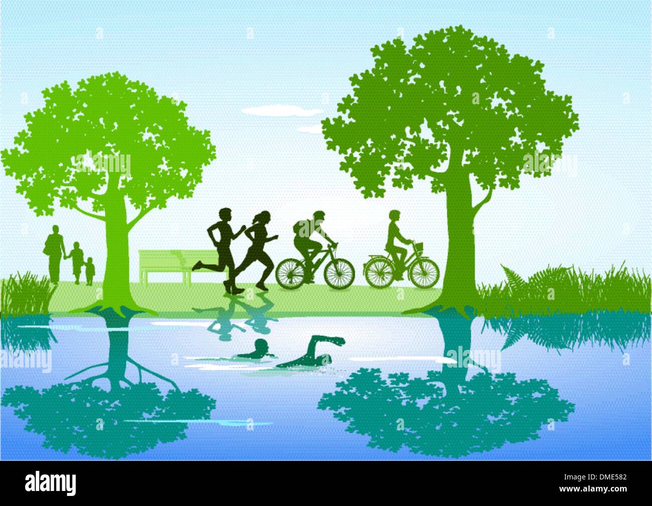 Way lake Stock Vector Images - Alamy