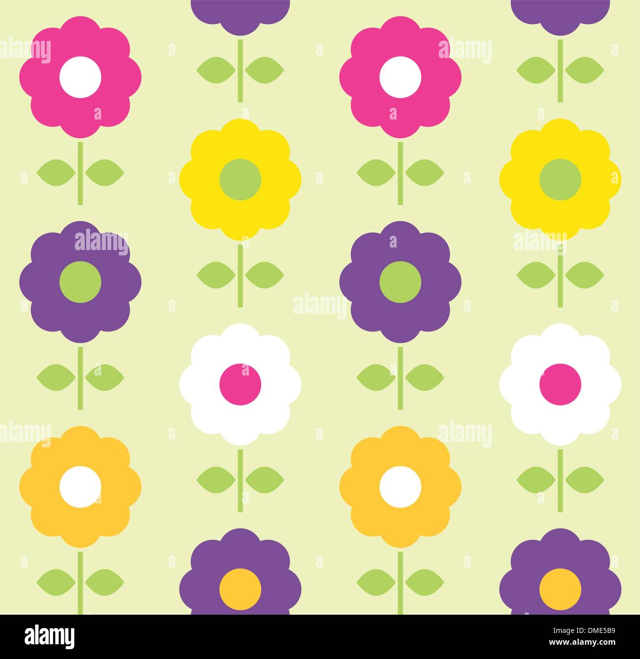 Spring flower seamless pattern vector design Stock Vector Image & Art ...