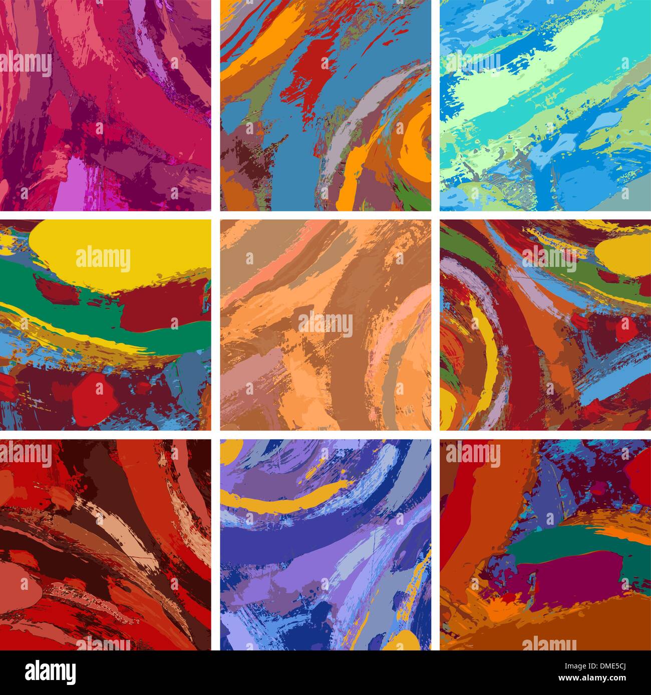 abstract painting background design set Stock Vector Image & Art - Alamy