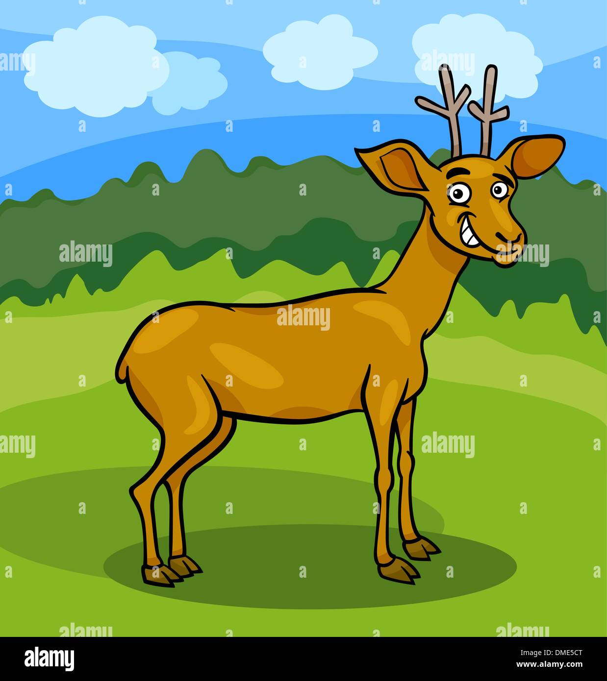 Funny antlers Stock Vector Images - Alamy