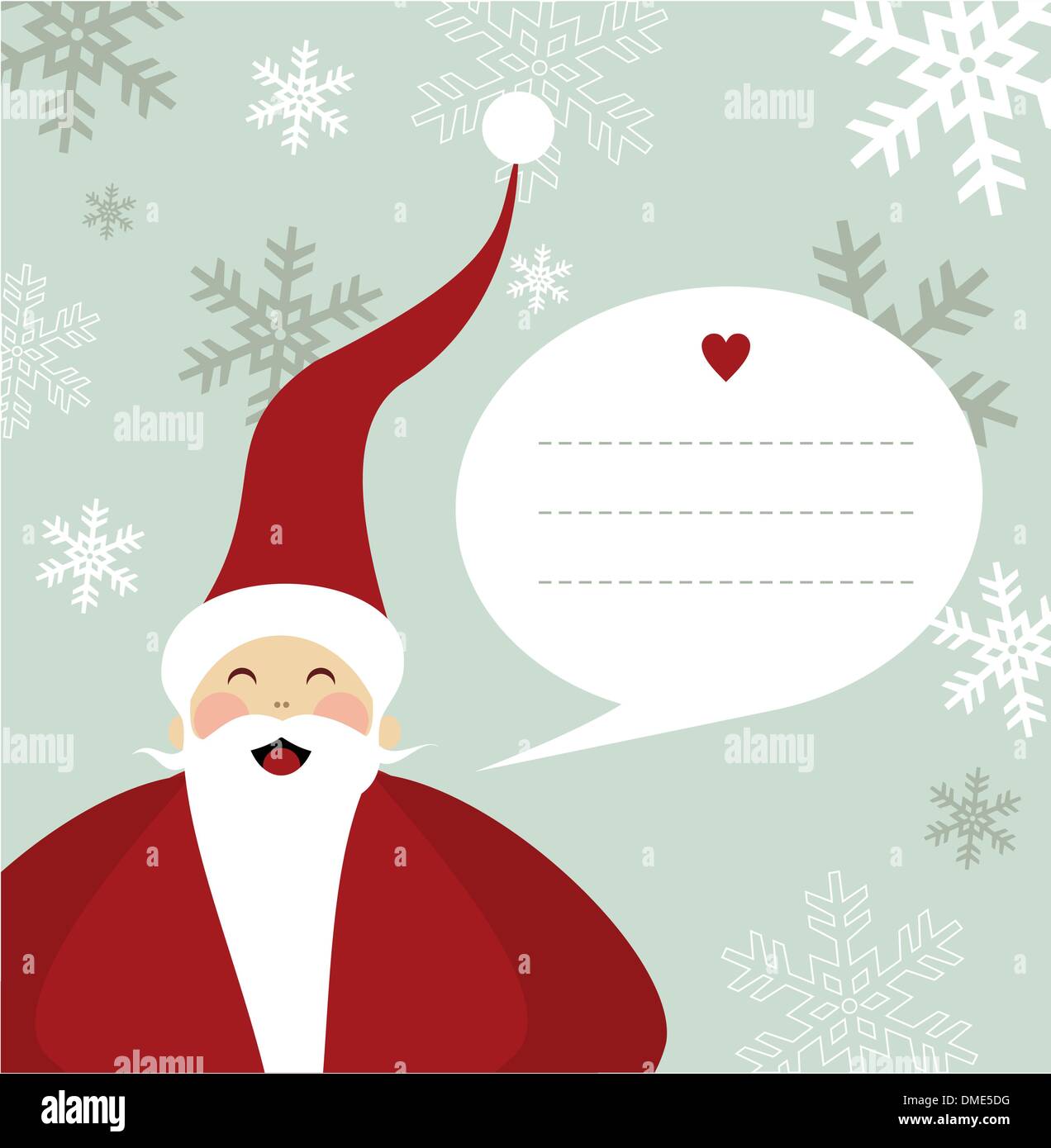 Santa Claus Christmas card Stock Vector Image & Art - Alamy