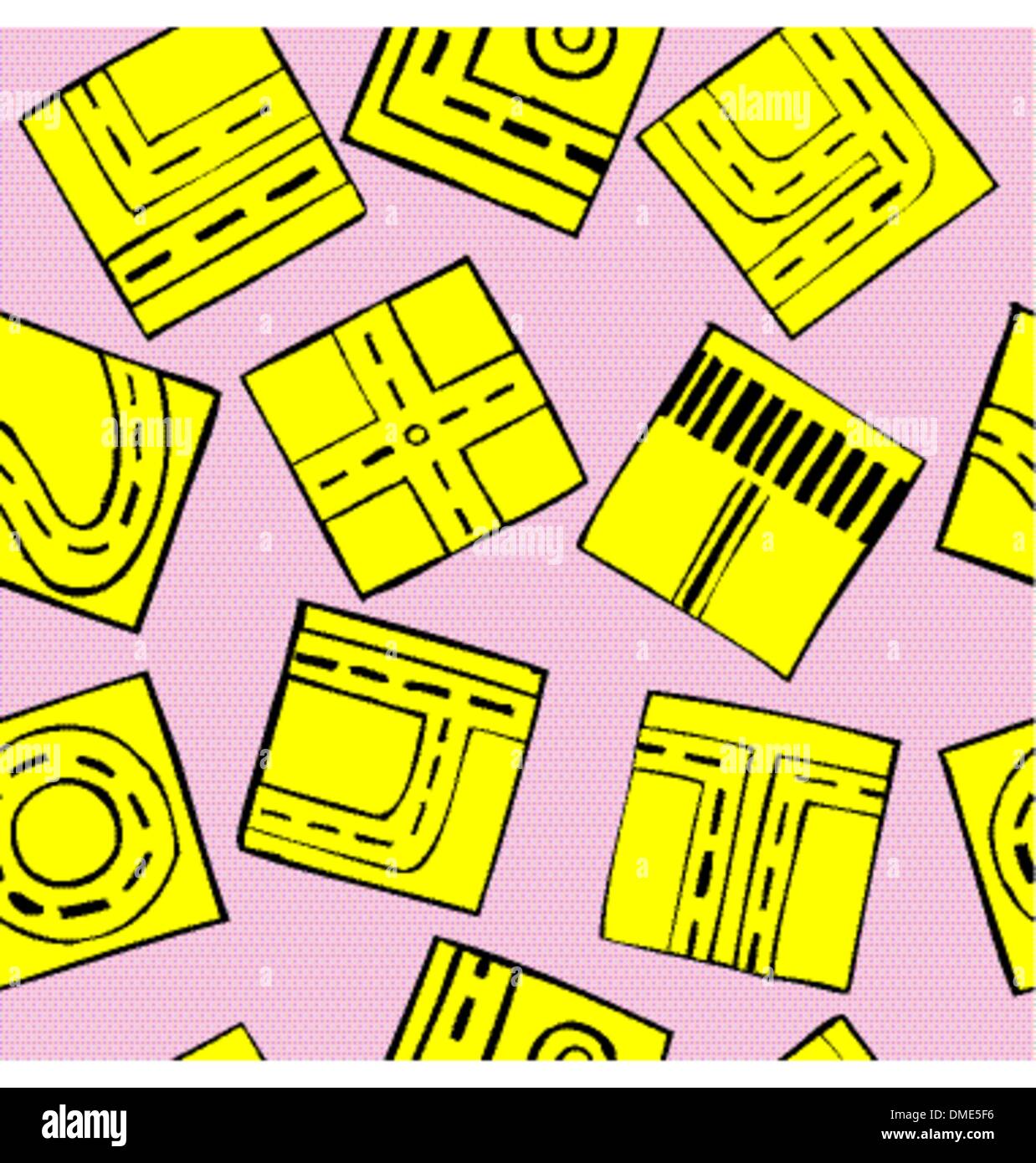 Cross road vector vectors hi-res stock photography and images - Alamy