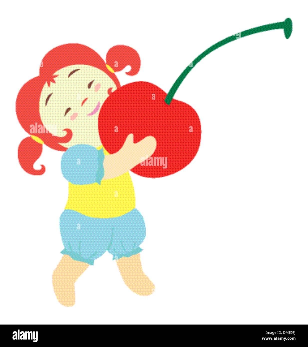 My Cherry Girl 2 Stock Vector Image & Art - Alamy