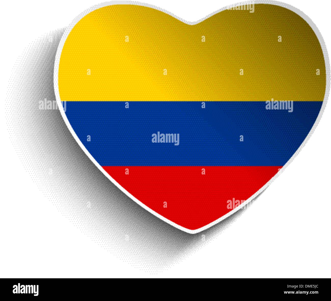 Heart colombia flag hi-res stock photography and images - Alamy