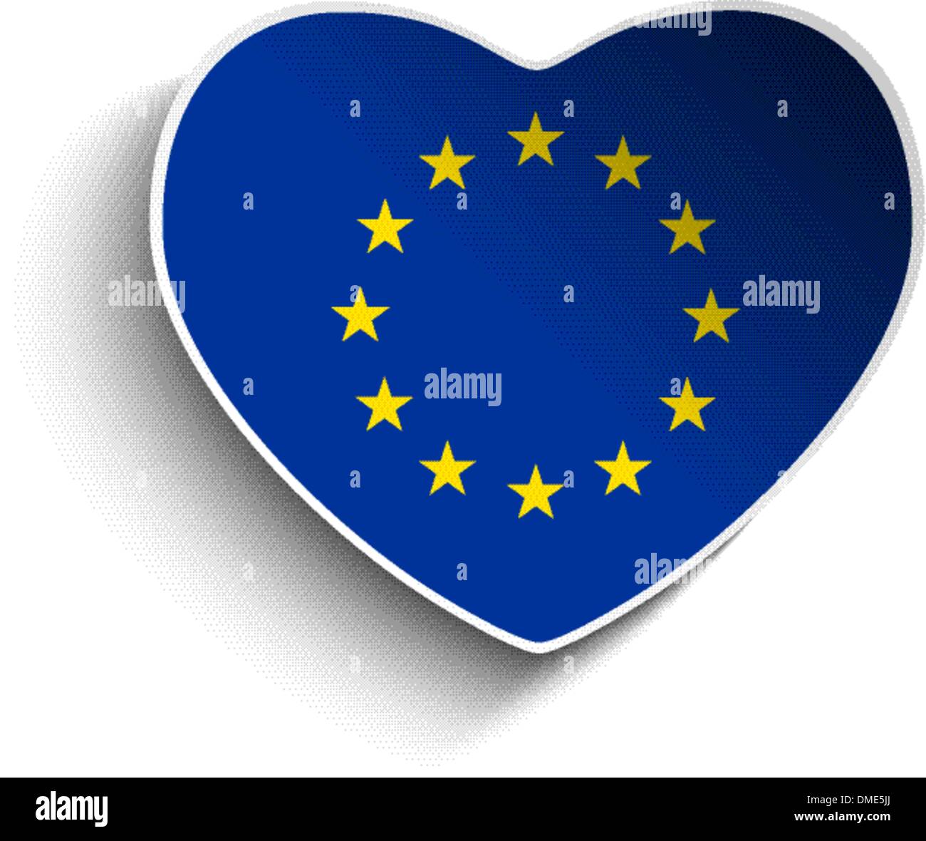 Heart of european union Stock Vector Images - Alamy