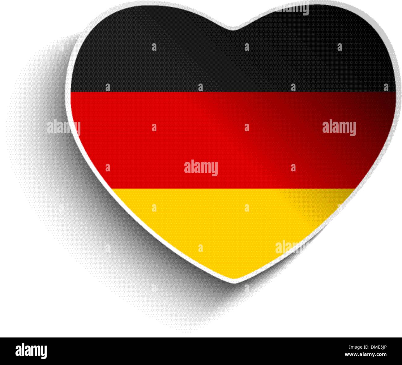 Germany flag heart hi-res stock photography and images - Alamy