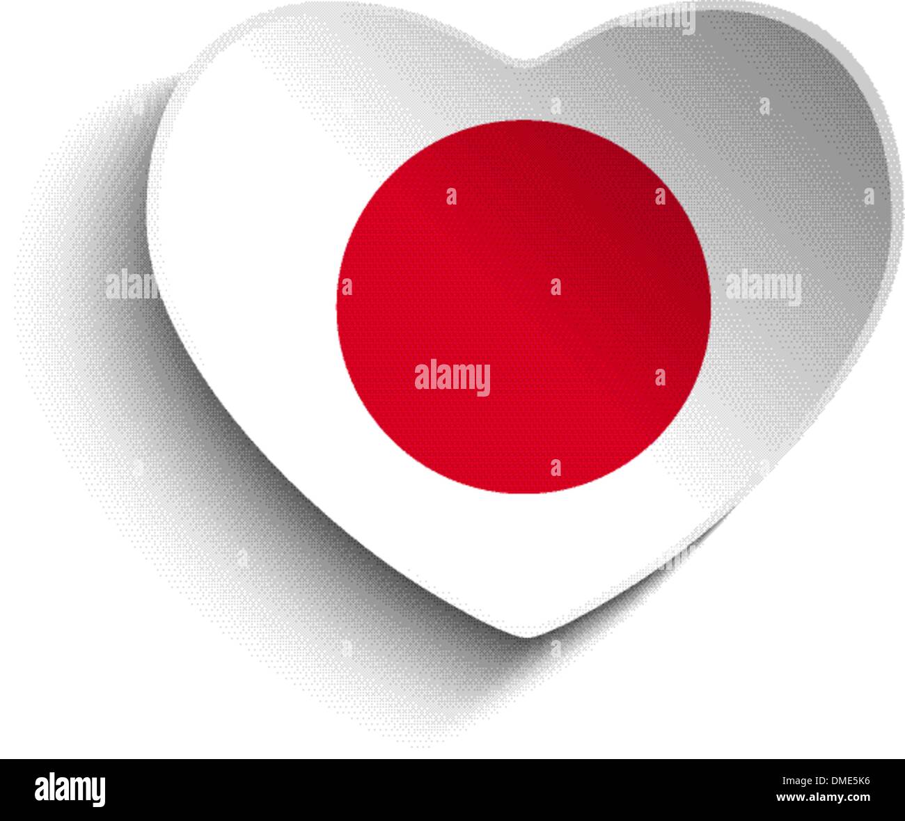 Japan national flag heart hi-res stock photography and images - Alamy