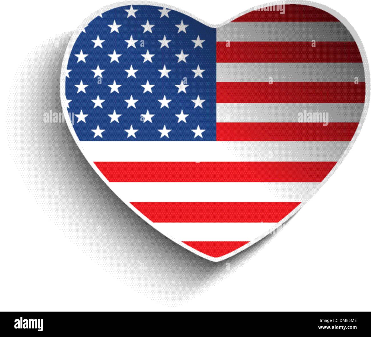 Usa heart emblem Stock Vector Images - Alamy