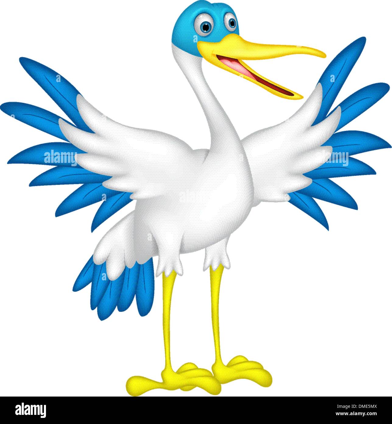 happy duck cartoon Stock Vector Image & Art - Alamy