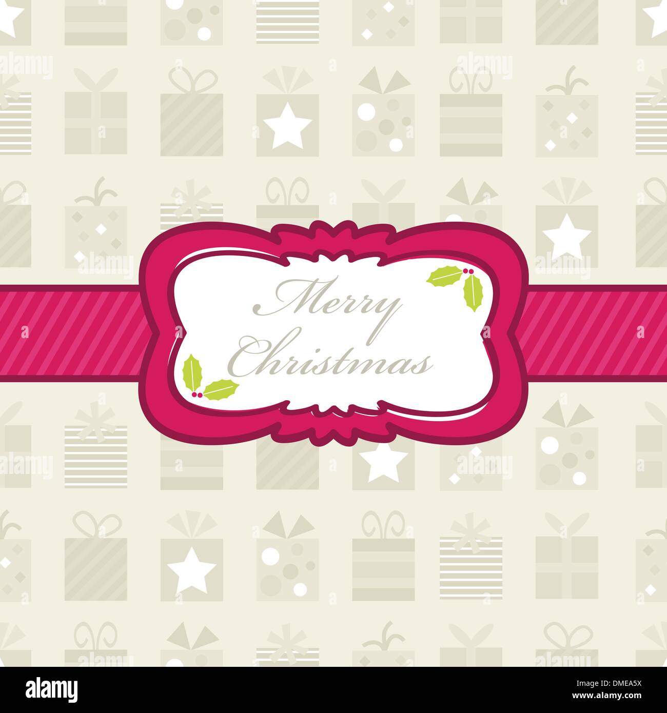 Christmas gift wrapping Stock Vector Images - Alamy