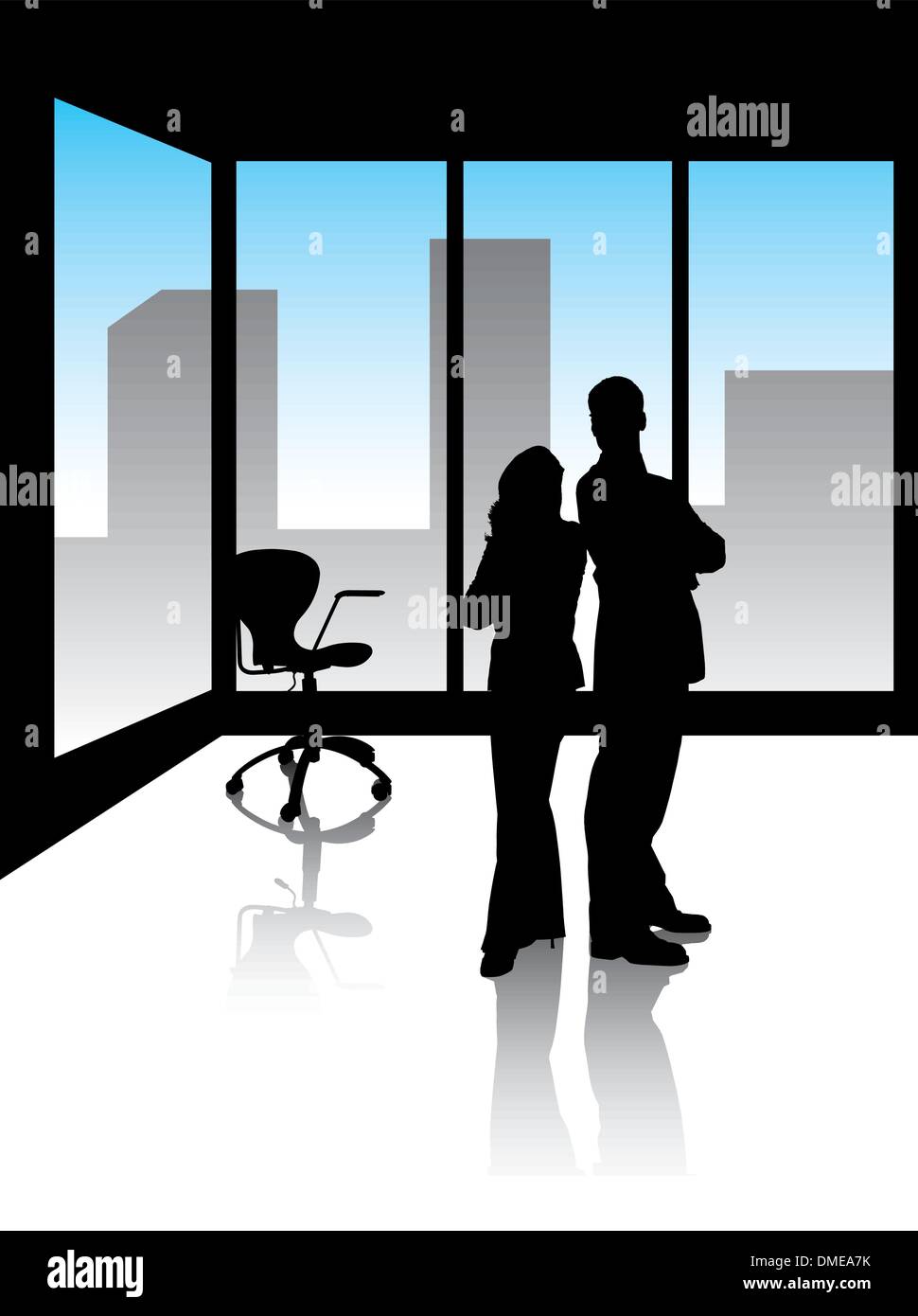 two managers in office Stock Vector Image & Art - Alamy