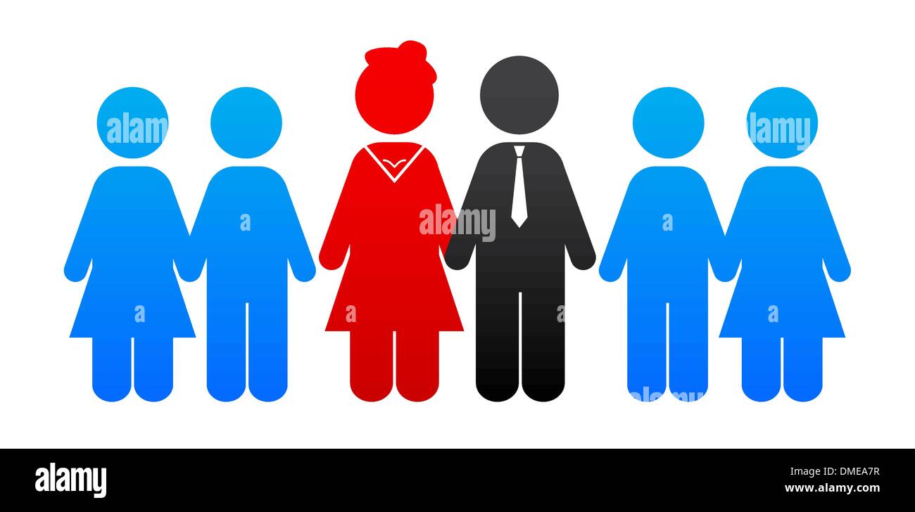 Crowd people black white Stock Vector Images - Alamy