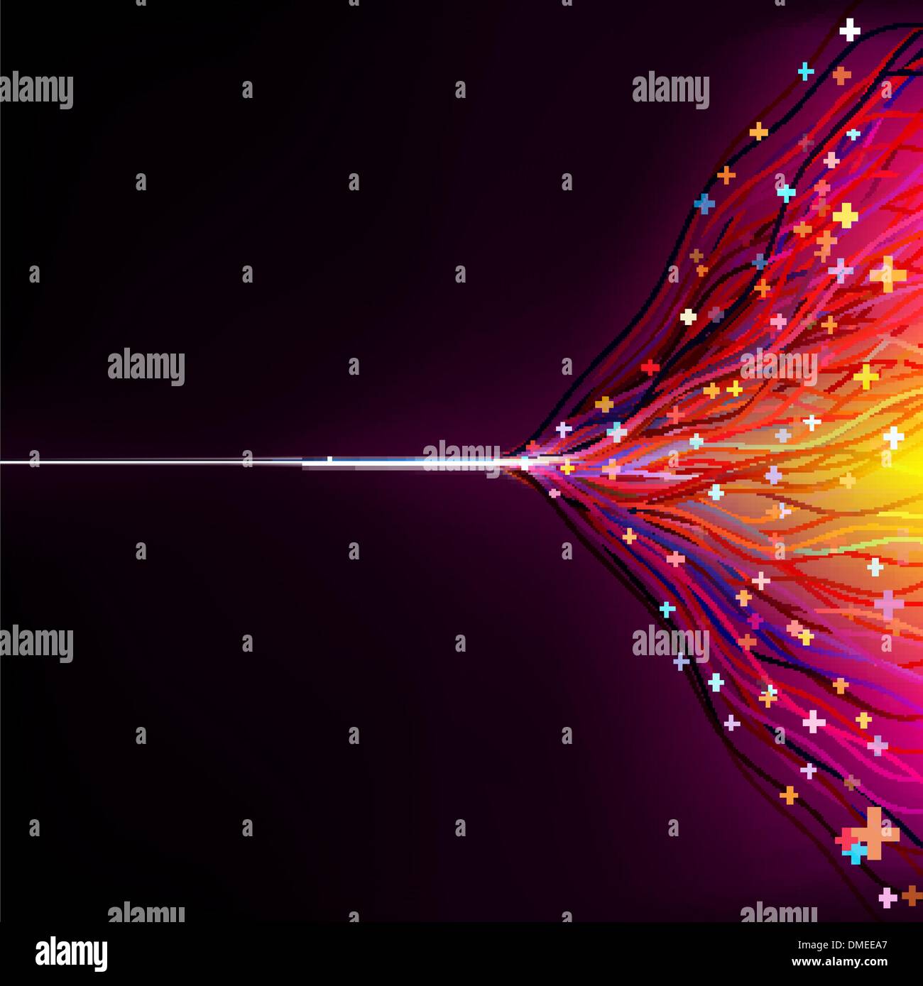 Neon yellow line art Stock Vector Images - Alamy