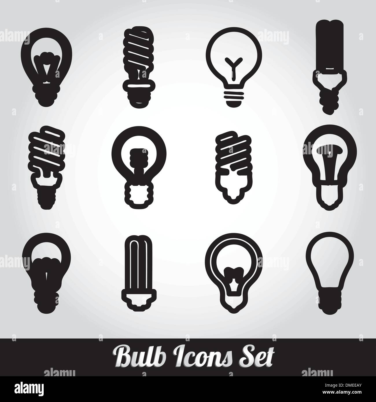 Collection of light bulbs Stock Vector Images - Alamy
