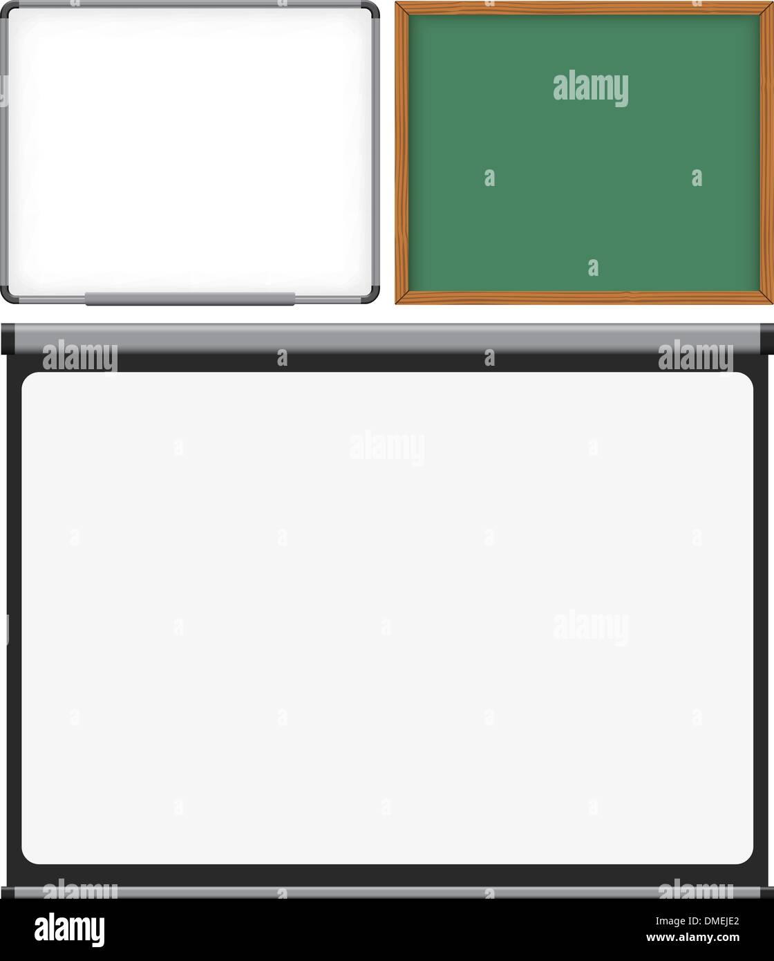 Mark Board, Chalk Board and Projector Screen Stock Vector Image & Art ...