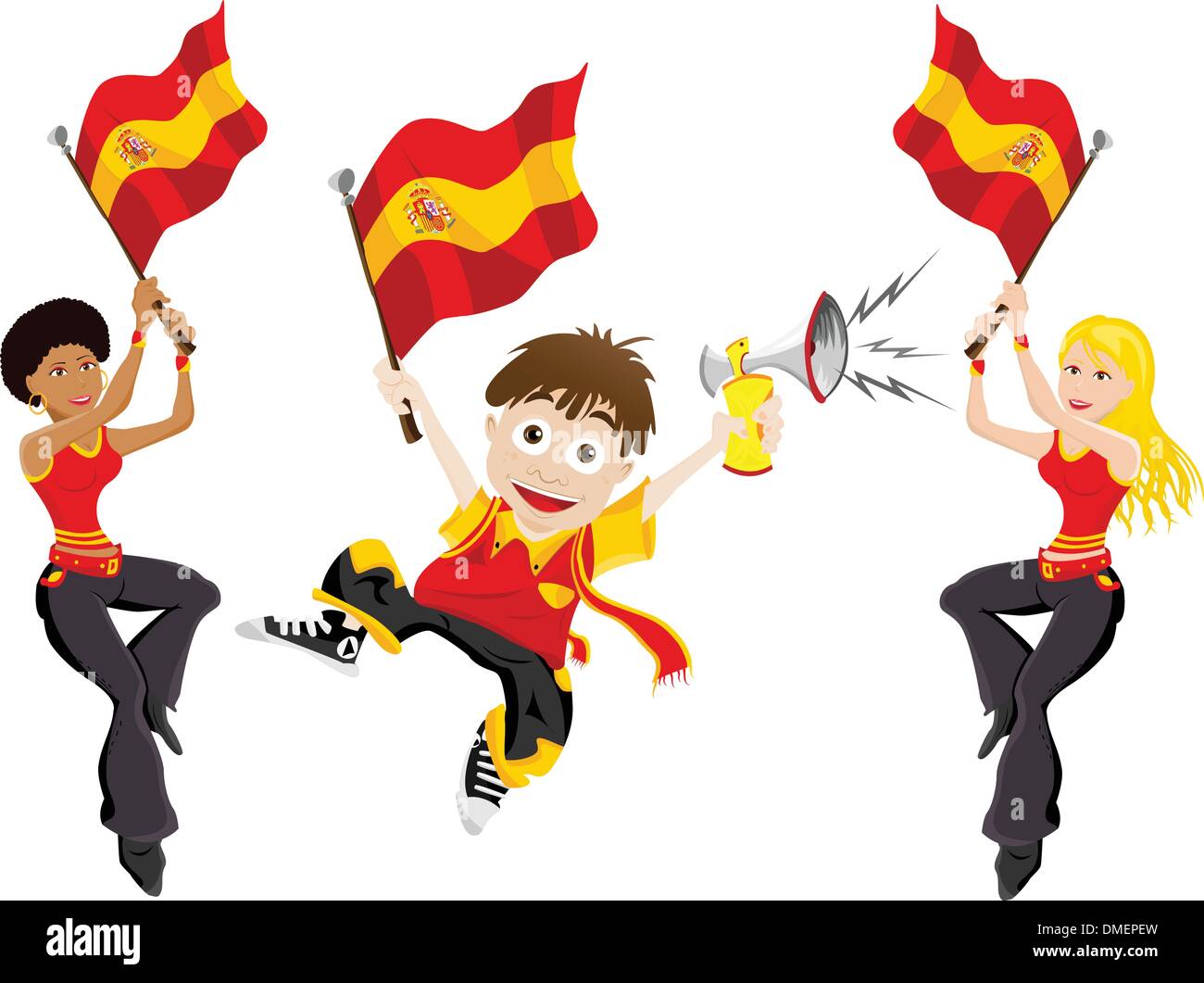 Spanish Fan Stock Vector Images - Alamy