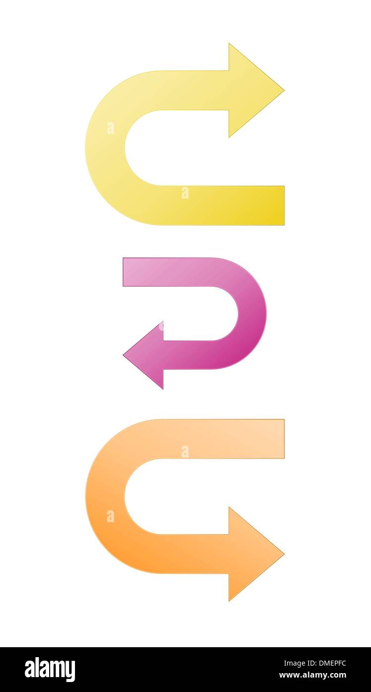 Curve arrow Stock Vector Images - Alamy