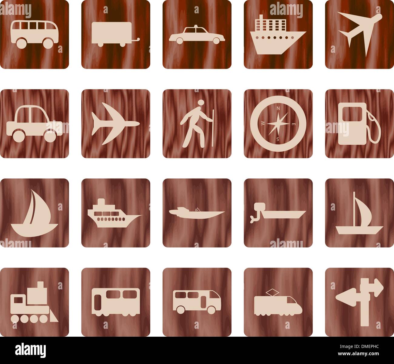 transportation icon set Stock Vector Image & Art - Alamy