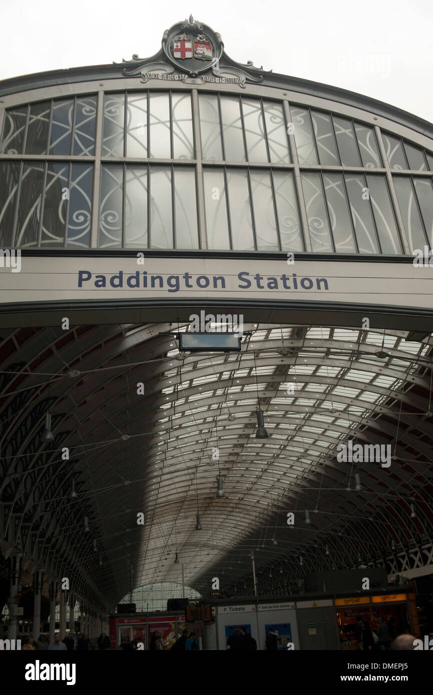 Paddington train station, West London, England, United Kingdom Stock ...