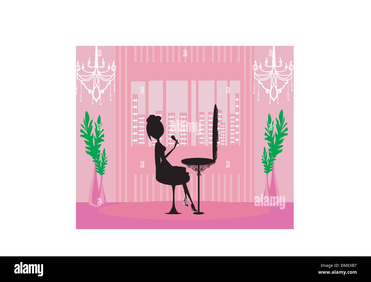 Women and home Stock Vector Images - Alamy