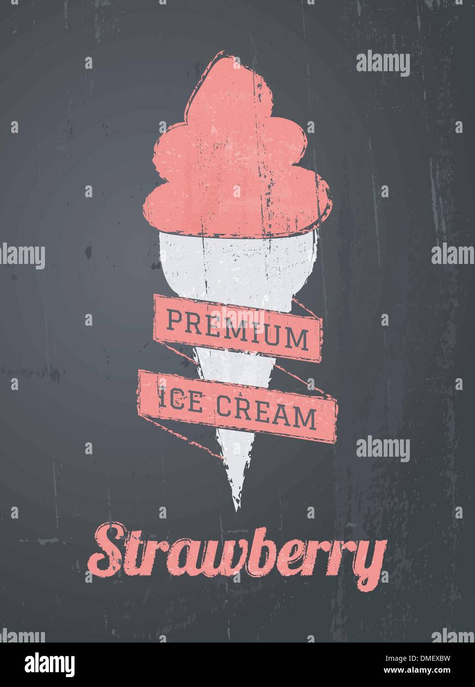 Chalkboard Ice Cream Design Stock Vector Image & Art - Alamy