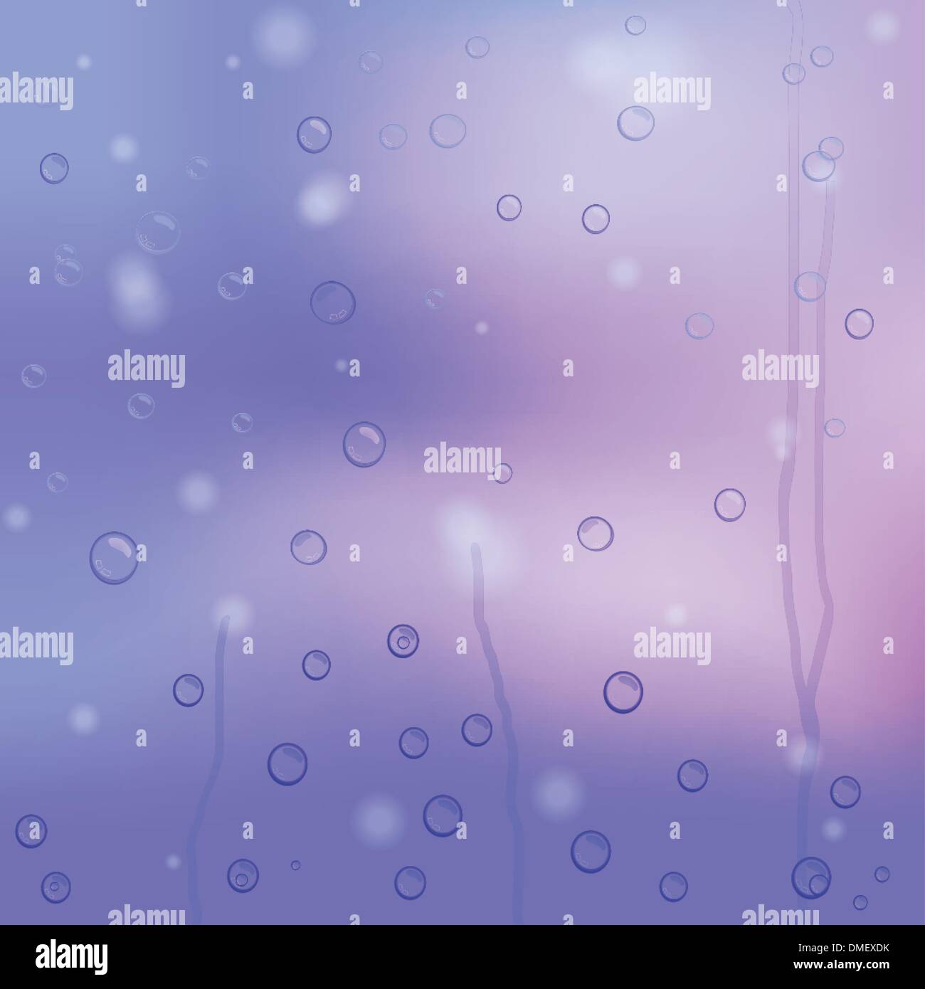 vector raindrops on purple glass Stock Vector Image & Art - Alamy