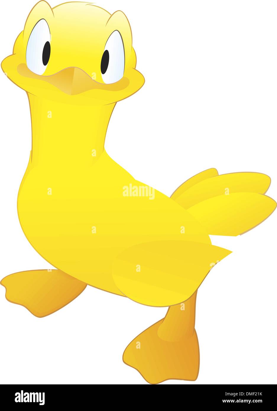 Cute cartoon duck vector Cut Out Stock Images & Pictures - Alamy