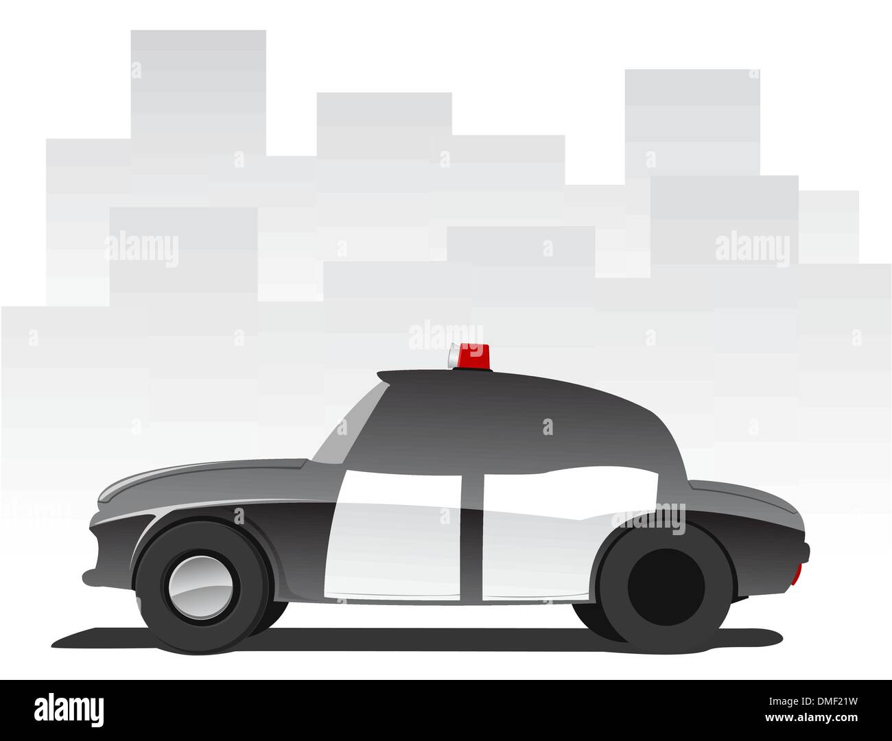 Vector illustration of cartoon police car Stock Vector Image & Art - Alamy