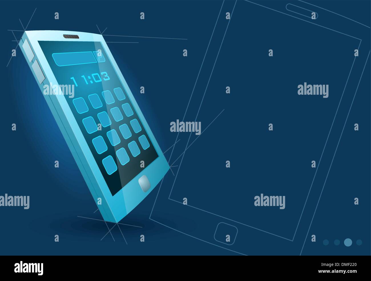 Blue tech screen hi-res stock photography and images - Alamy