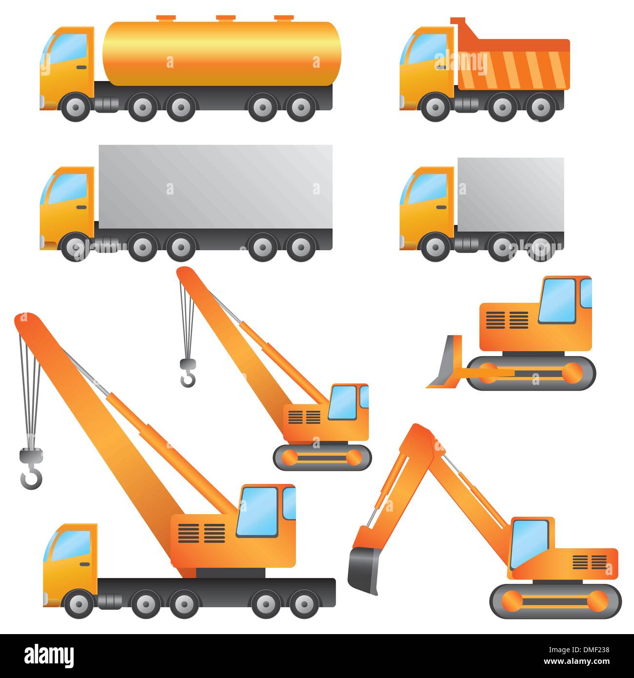 Heavy duty yellow construction Stock Vector Images - Alamy