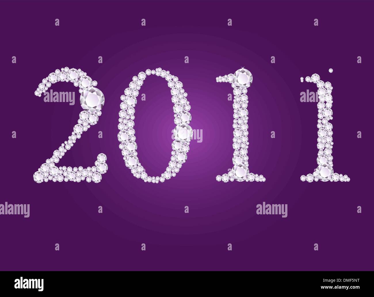 Vector illustration of diamond 2011 year Stock Vector Image & Art - Alamy