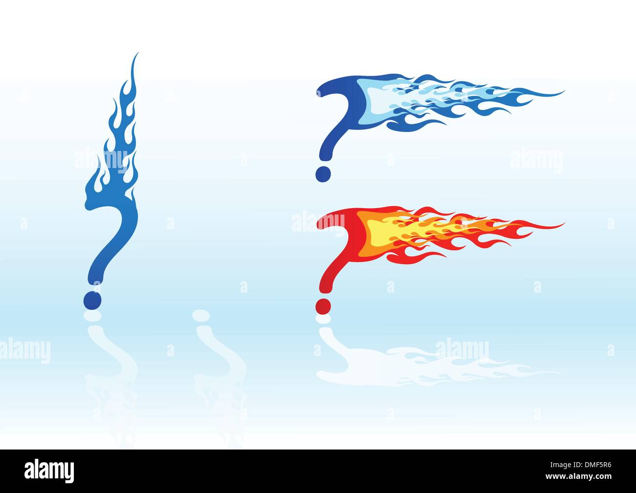 Vector fire question marks Stock Vector Image & Art - Alamy