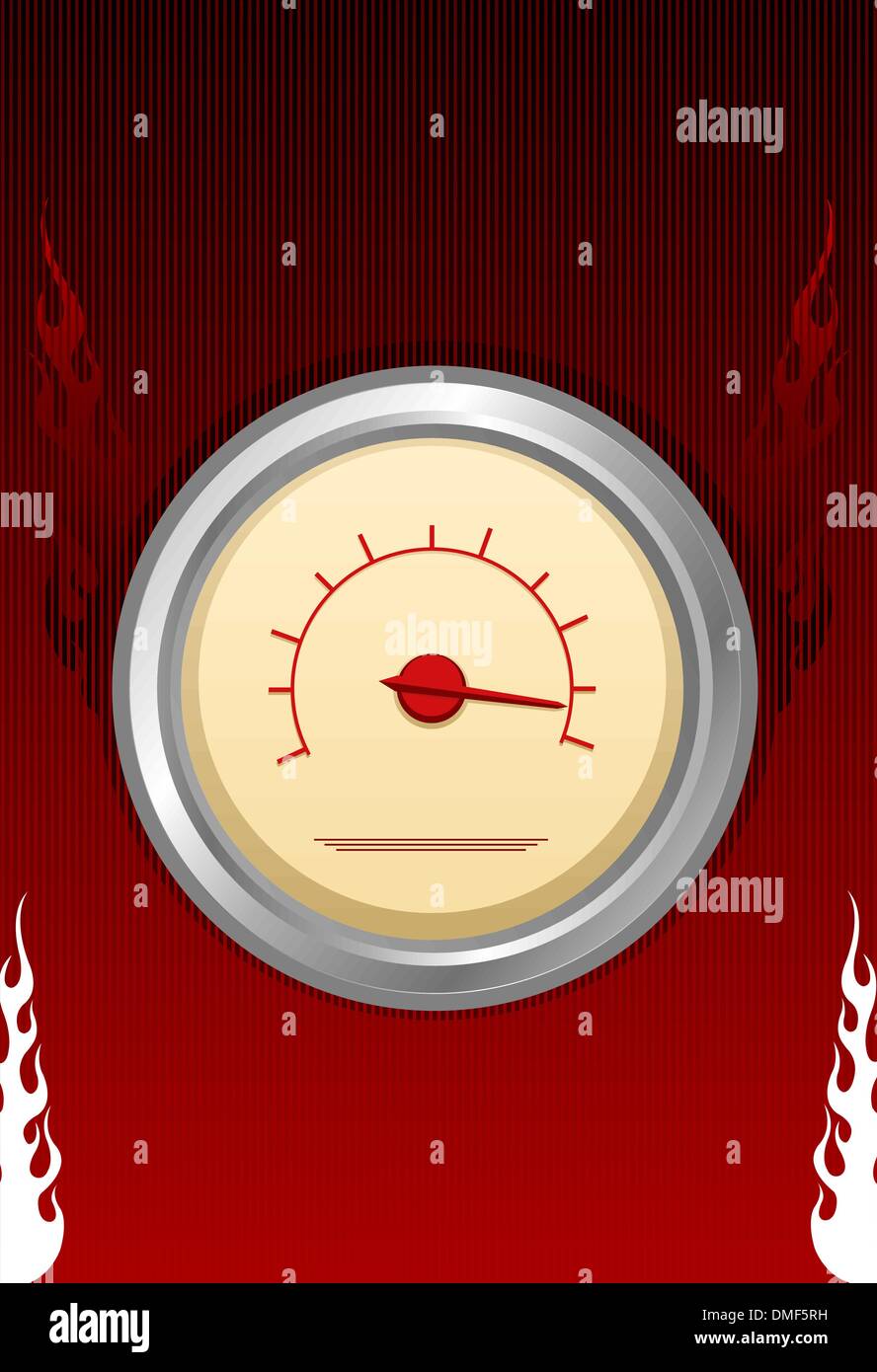 Vector speedometer with fires Stock Vector Image & Art - Alamy