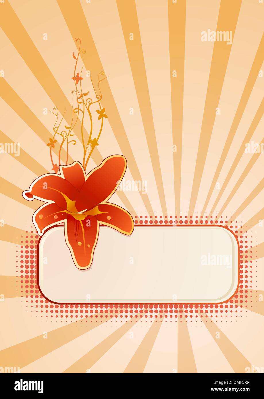 Vector vertical wallpaper with flower Stock Vector Image & Art - Alamy