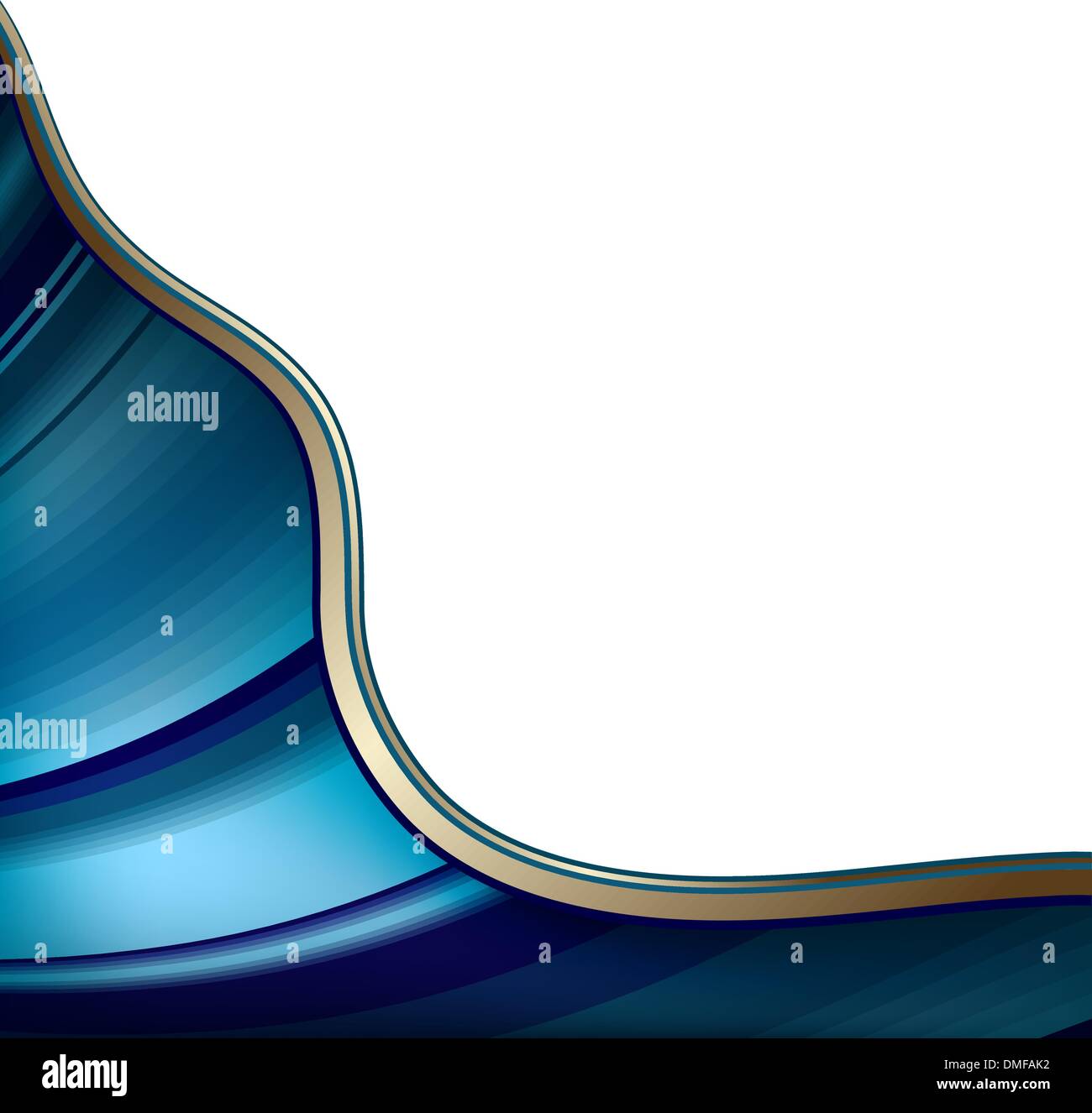 White frame blue gold Stock Vector Images - Alamy