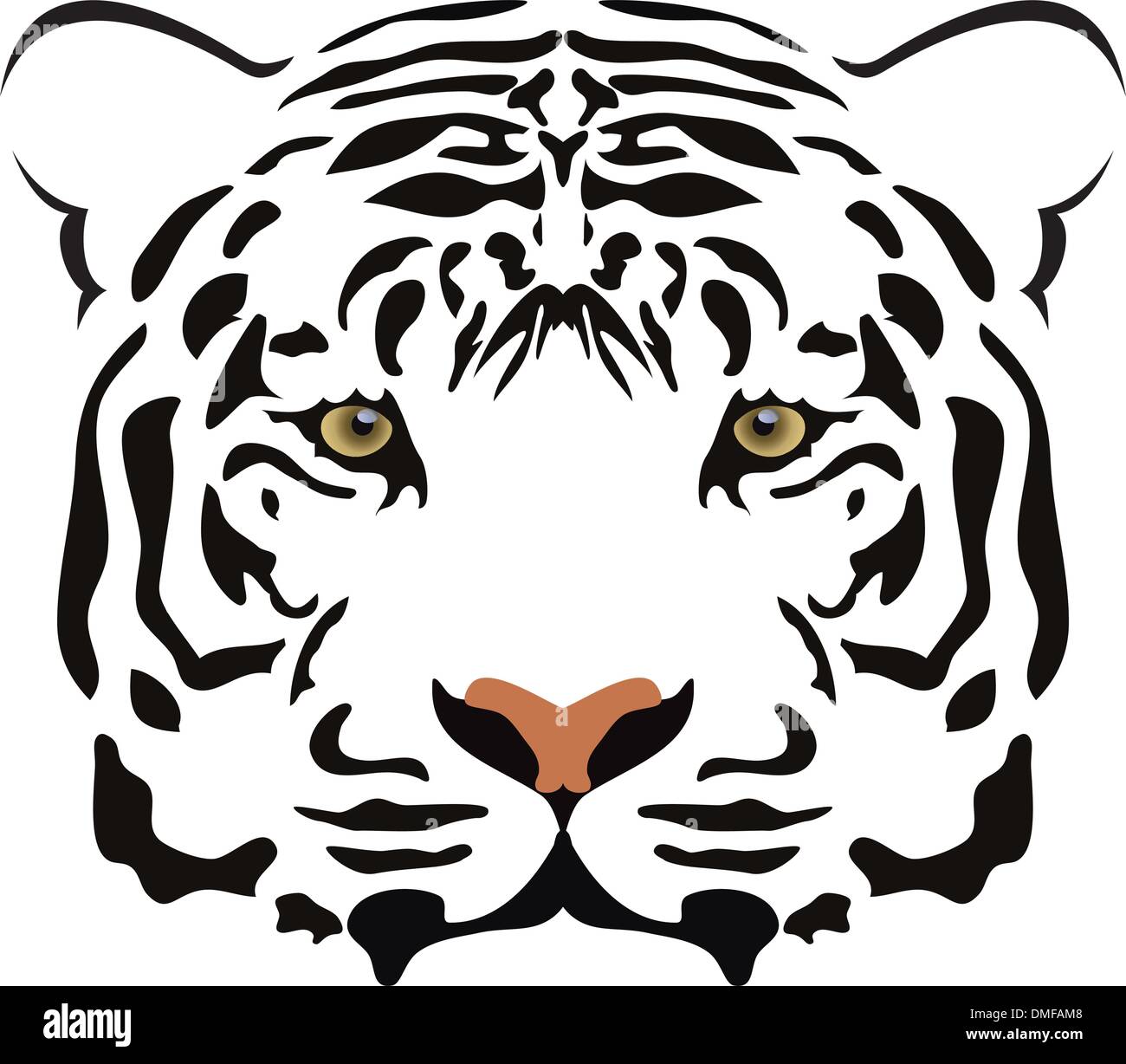 Stylized face art vector vectors Cut Out Stock Images & Pictures - Alamy