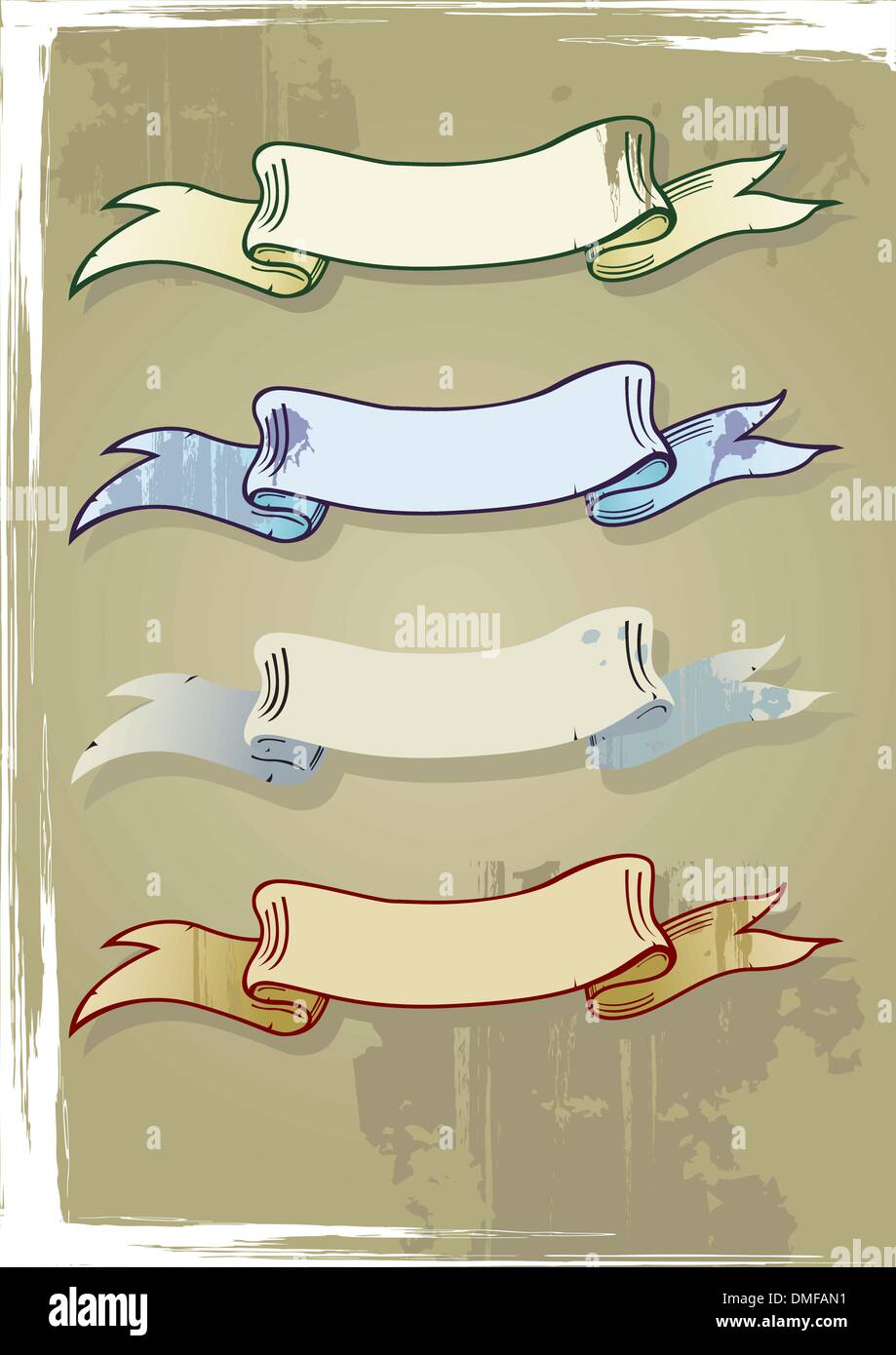 Blank grunge ribbon sign Stock Vector Images - Alamy
