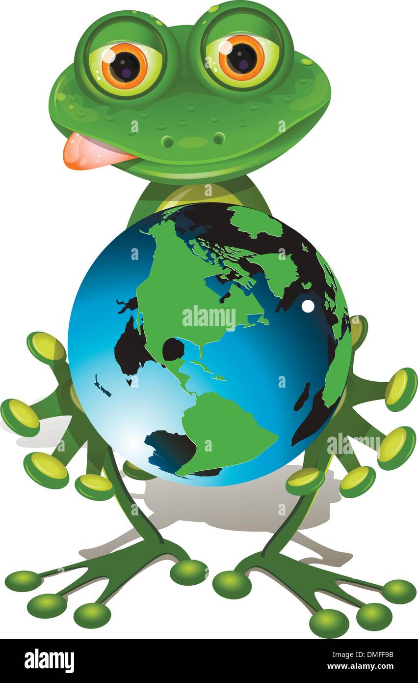Frog world Stock Vector Images - Alamy