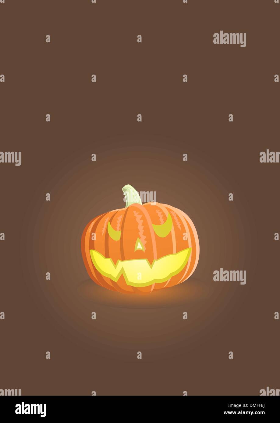 Vector illustration of an evil pumpkin Stock Vector Image & Art - Alamy