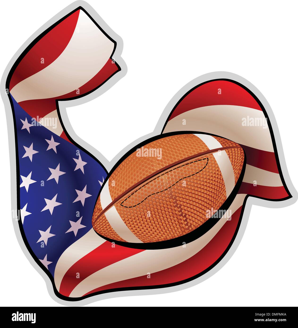 College football star Stock Vector Images - Alamy