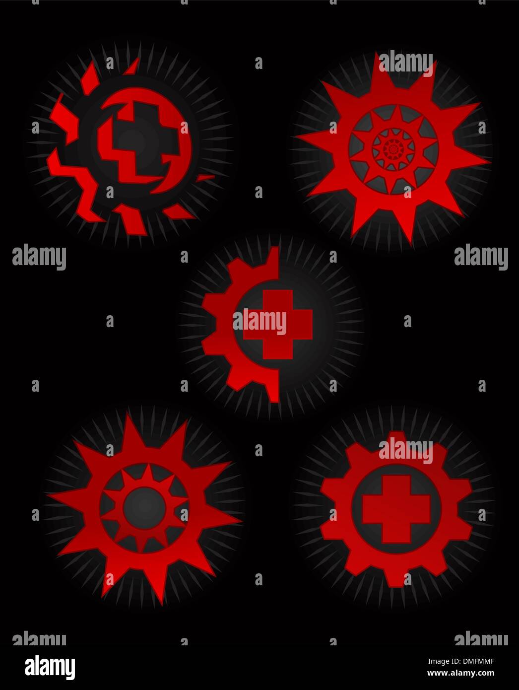 Set of glossy vector elements for logo design Stock Vector Image & Art ...