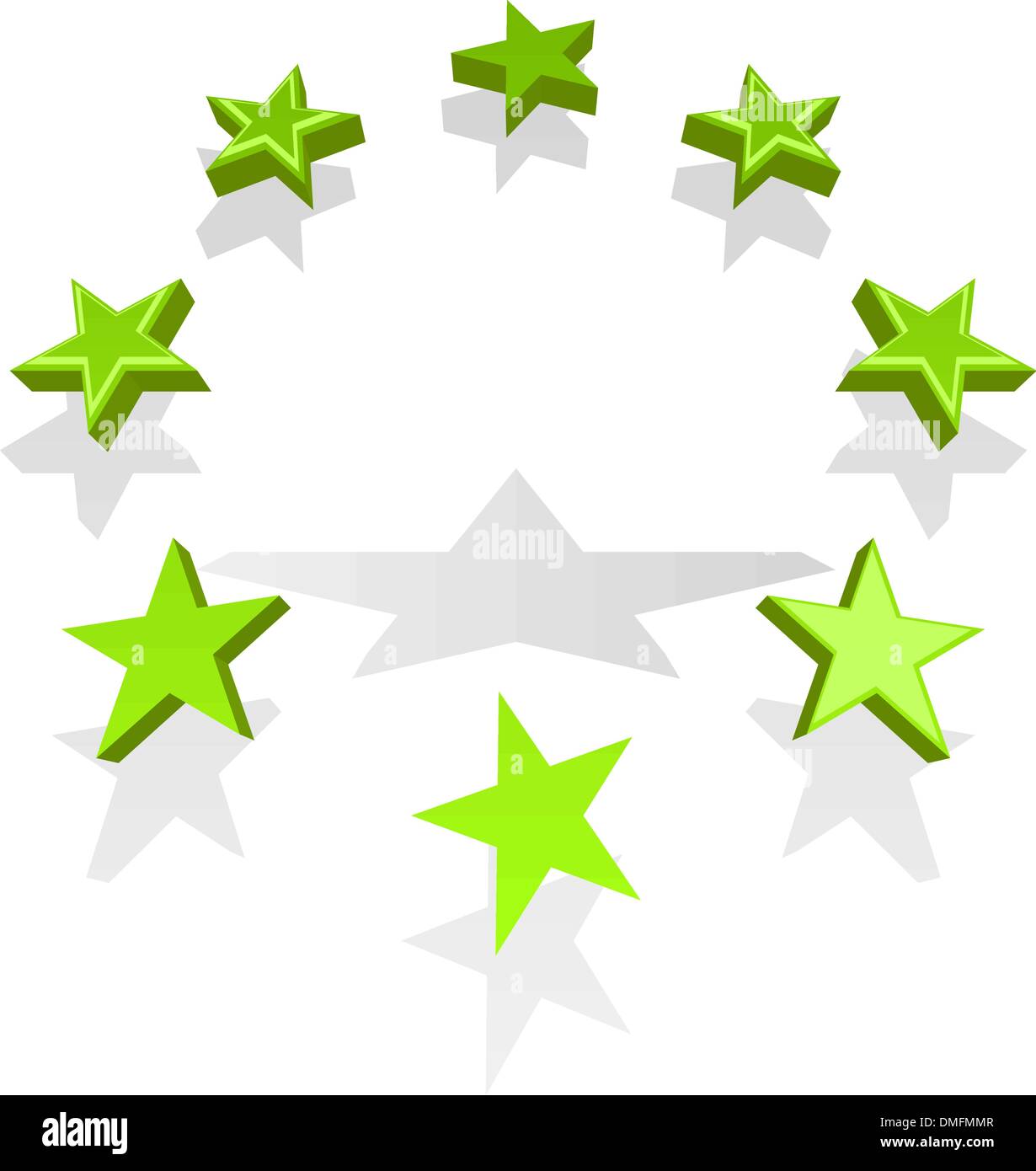 Vector illustration of green stars Stock Vector Image & Art - Alamy