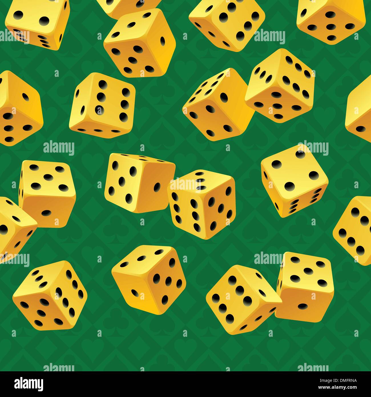 Vector yellow dice seamless background Stock Vector Image & Art - Alamy
