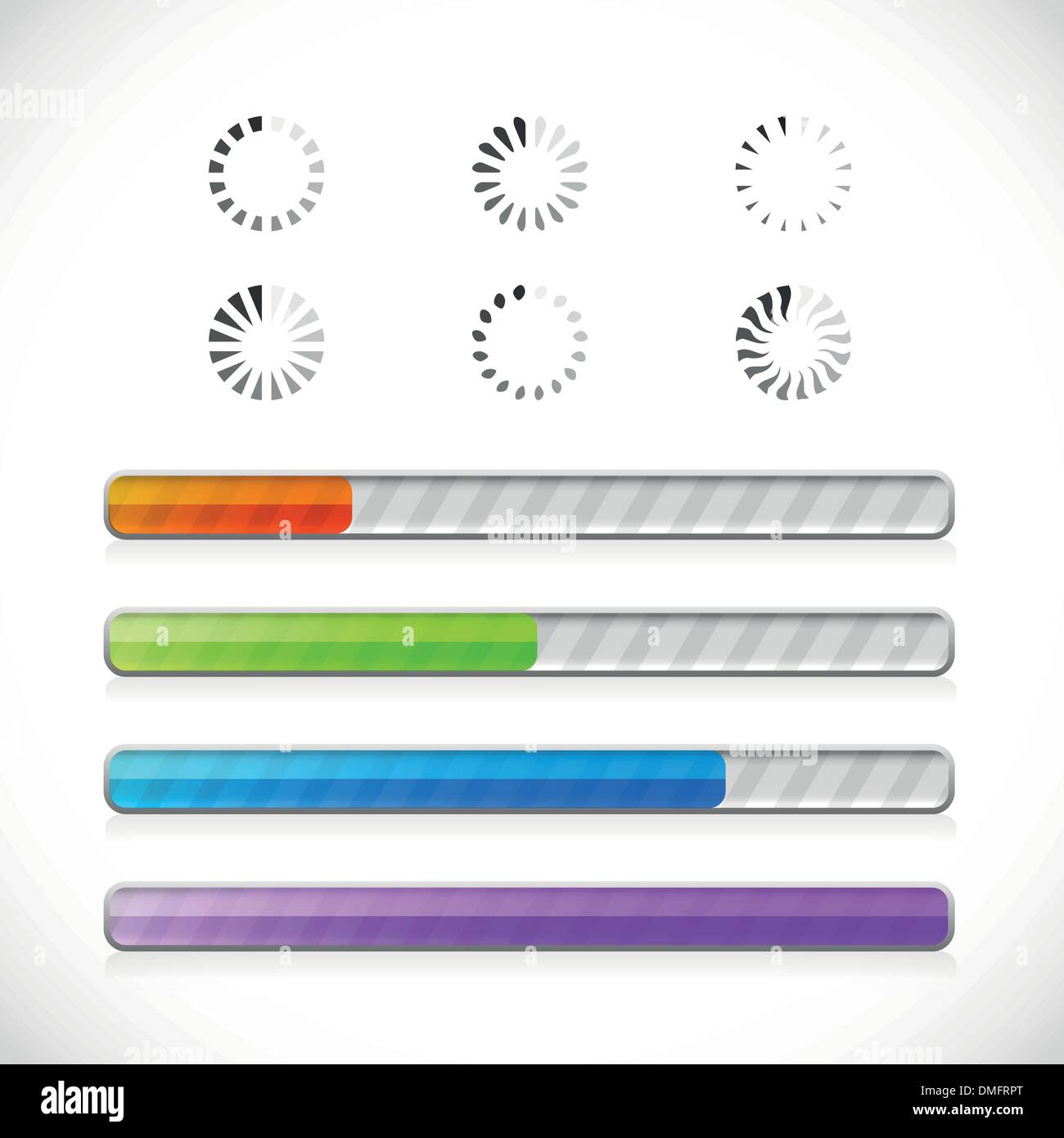 Collection of preloaders and progress loading bars Stock Vector Image ... Collection of preloaders and progress loading bars Stock Vector Image ...