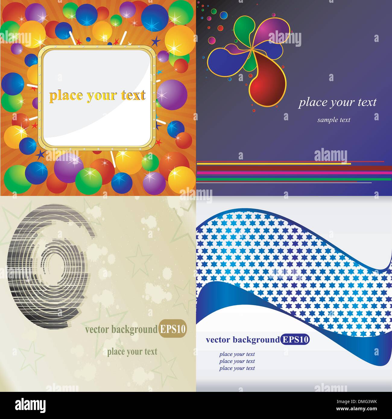 Collection of vector backgrounds Stock Vector Image & Art - Alamy