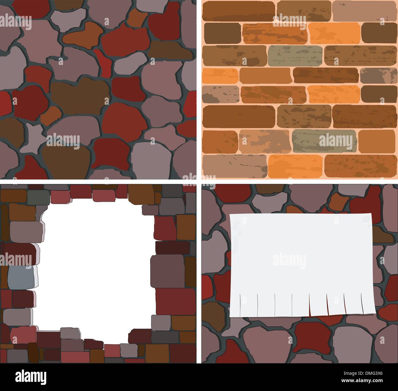 Collection of vector images of a brick wall Stock Vector Image & Art ...
