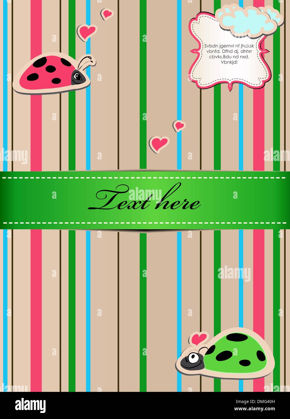 Striped ladybird Stock Vector Images - Alamy