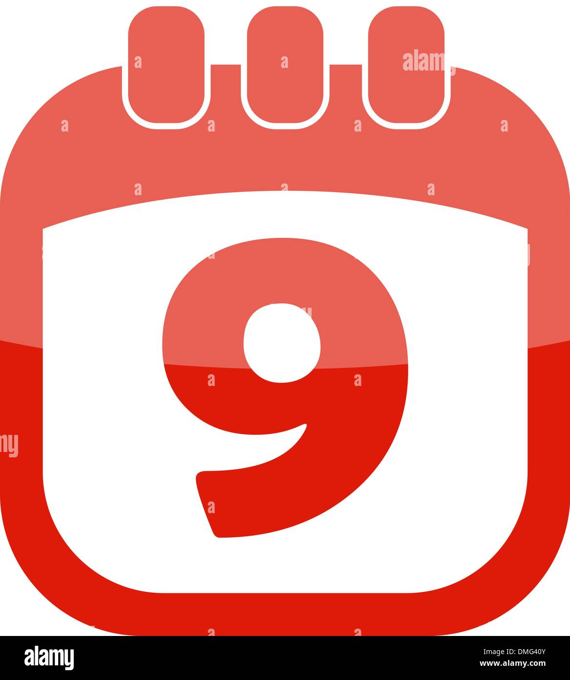 Icon 9 calendar Stock Vector Image & Art - Alamy