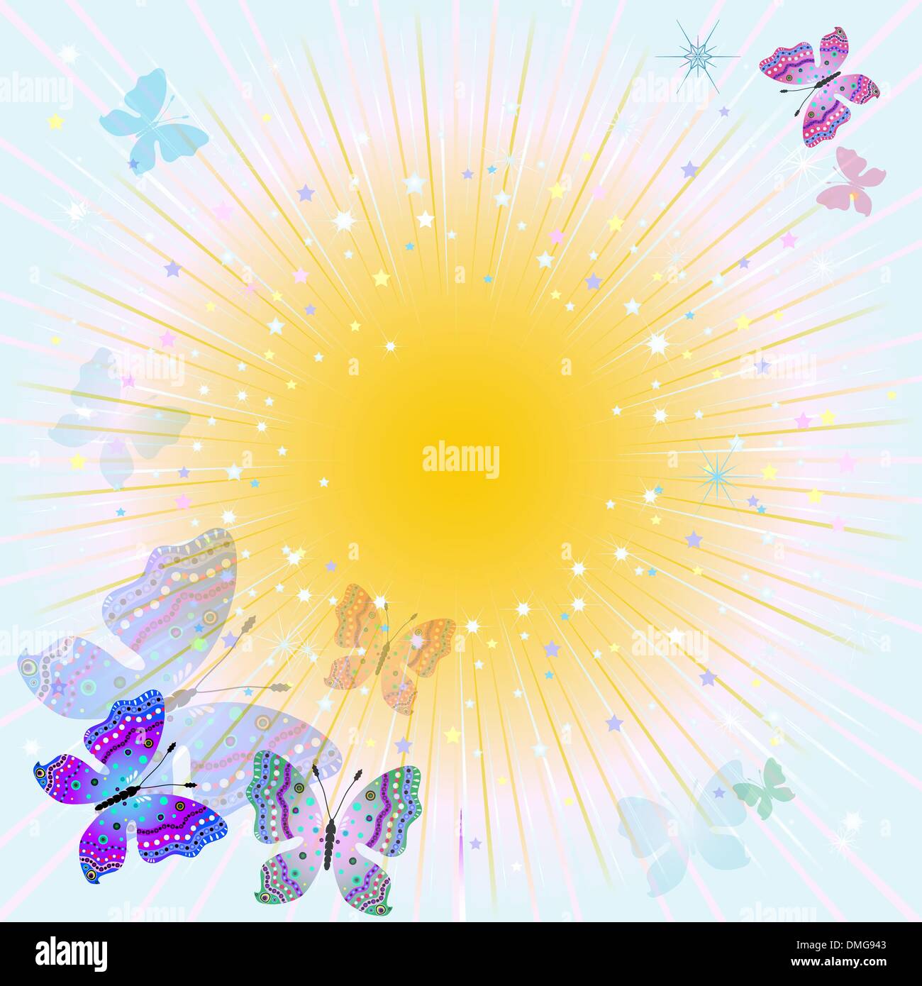 Abstract and white ray starburst yellow Stock Vector Images - Alamy