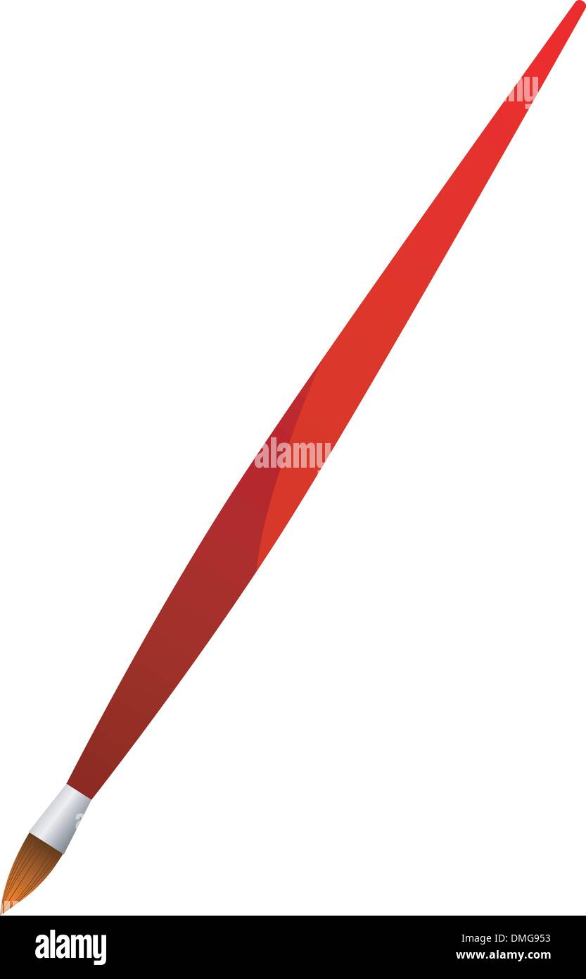 Vector Red Brush Stock Vector Image & Art - Alamy
